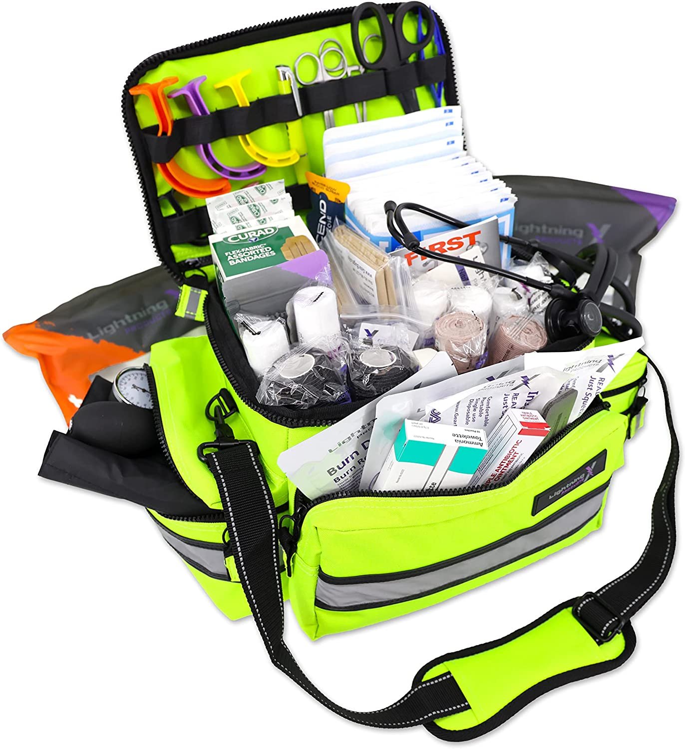 Lightning X Mid-Sized First Responder EMT Bag | LXMB25 | Fully Stocked ...